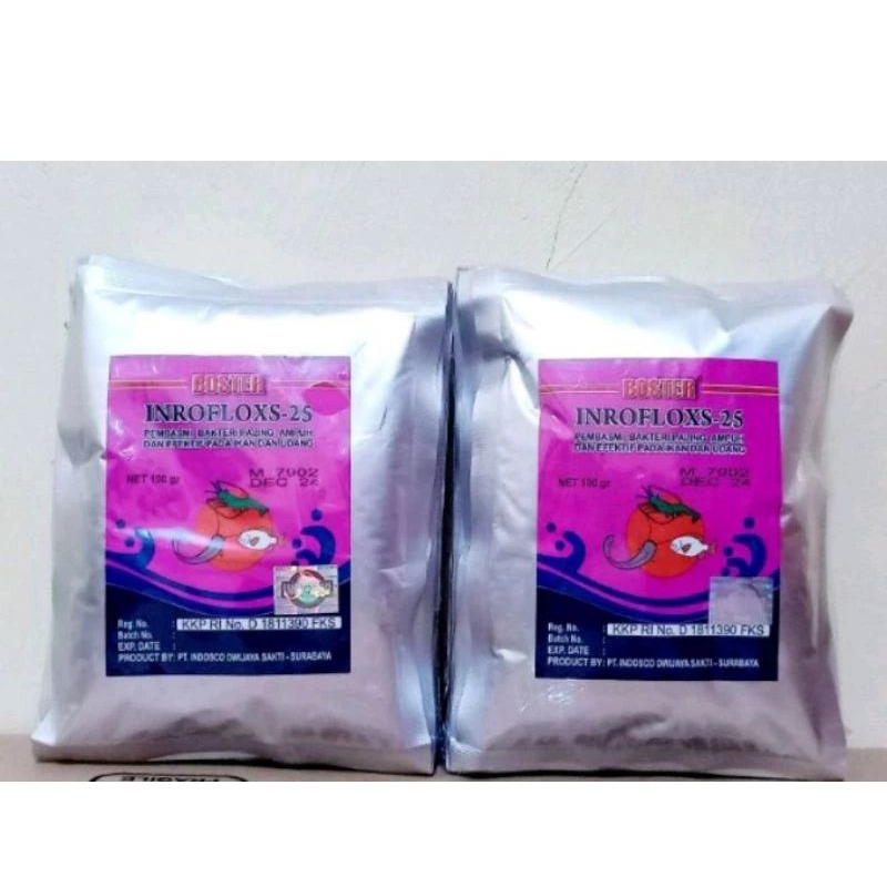 Jual Boster inrofloxs 25 serbuk 100gr pembasmi bakteri dan antibiotik ...