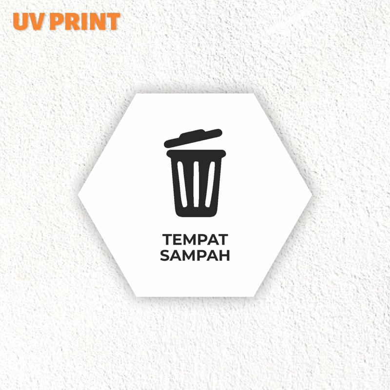 Jual Tanda Tempat Sampah Tanda Tempat Sampah Akrilik Custom Signane ...