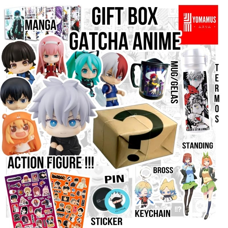Jual 1 - Kado Merchandise Anime Murah Hadiah Random Anime Gift Box ...