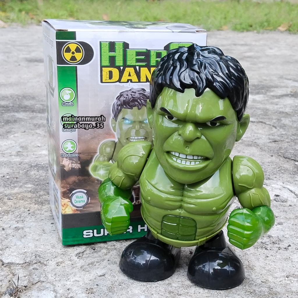 Jual Mainan Anak Robot Joget Hulk Dance Hero 345 2A | Mainan Edukasi ...