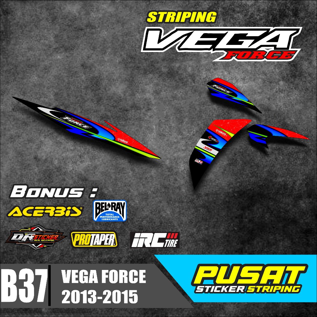 Jual Stiker Vega Force - Stiker Striping Standar Vega Force Premium ...