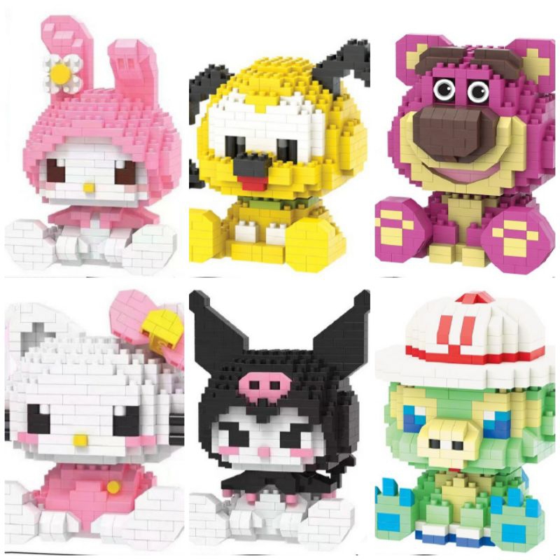 Jual KiSy.Shop Building Blocks Bricks Mainan Balok Susun block blok ...