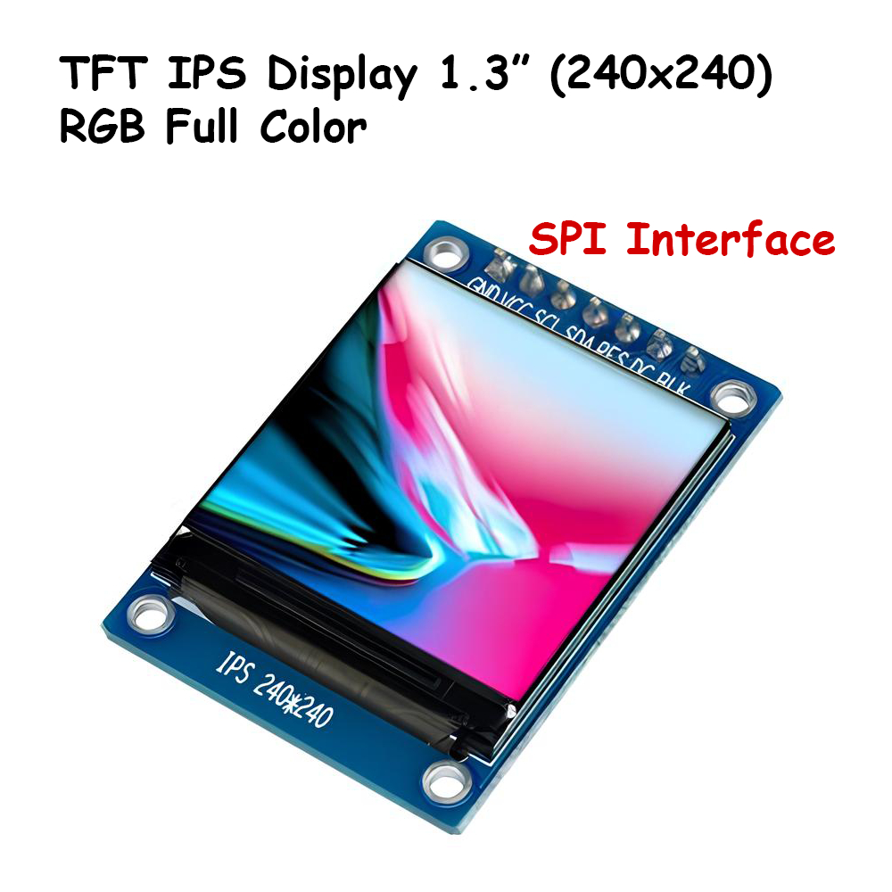 Jual TFT IPS Display 1.3” RGB Full Color 240x240 SPI Arduino Module | Shopee Indonesia