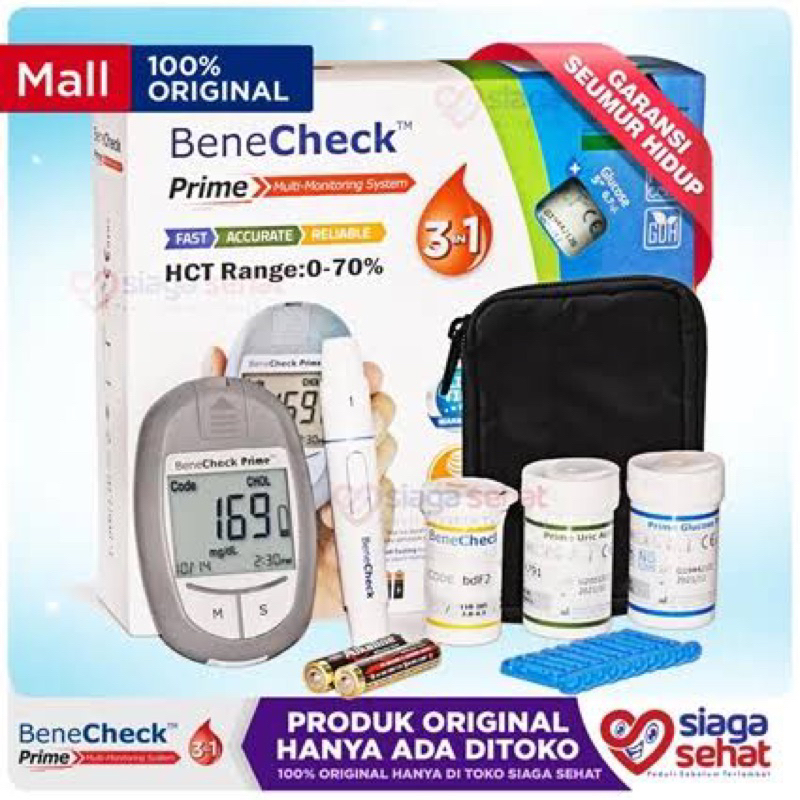Jual Benecheck Gcu 3 in 1 / Benecheck gcu / Benecheck alat tes gula ...