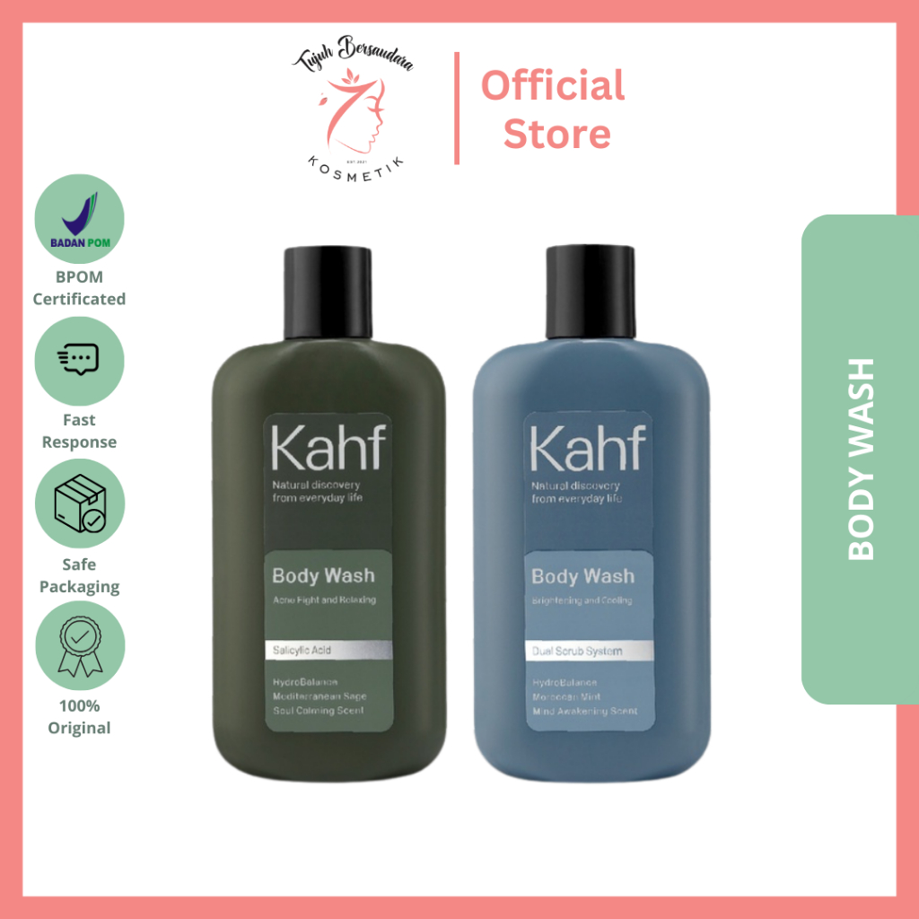 Jual Kahf Body Wash 200 ml | Brightening and Cooling | Acne Fight and ...
