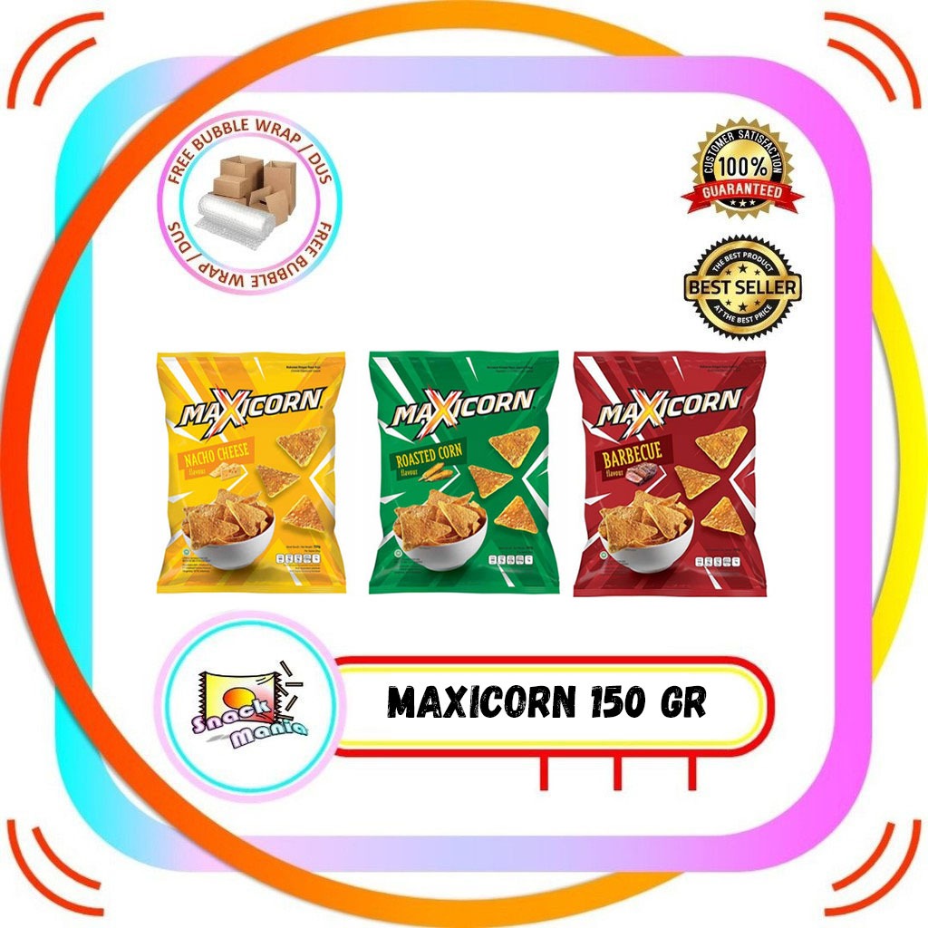 Jual Maxicorn Nacho Cheese Keju | BBQ Barbecue | Roasted Corn 150 gr ...