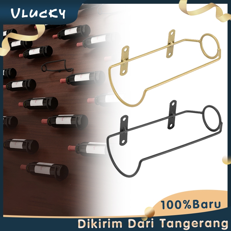 Jual Rak Botol Wine Wall Holder Wine Bar Display Room Rak Dinding Botol ...