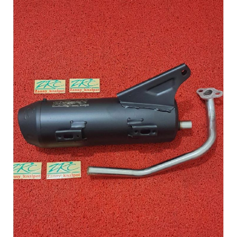 Jual KNALPOT ZRC MUFFLER HITAM BEAT/GENIO/VARIO/AEROX/NMAX/MIO/PCX copy ...
