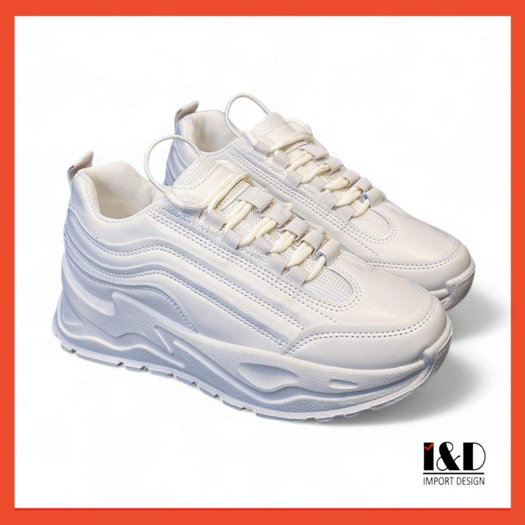 Jual [ IMPORT DESIGN ] Sepatu Sneakers Wanita Casual Shoes Sepatu Putih ...