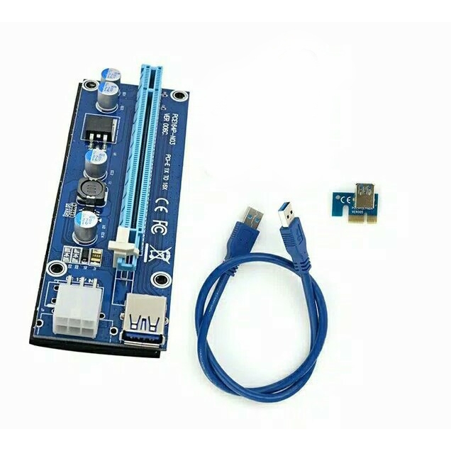 Jual USB 3.0 PCI-E Express Riser Card 1x to 16x VGA | Shopee Indonesia