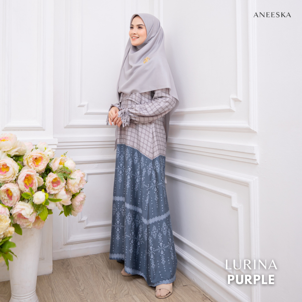 Jual Gamis Lurina Aneeska | Gamis Lebaran | Raya Dress | Seragam ...