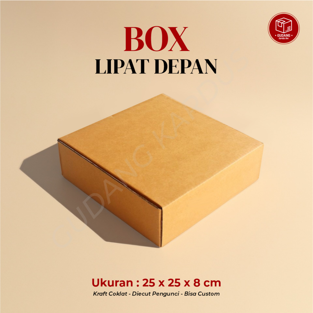 Jual Box DC LD (25 x 25 x 8 cm) Box/Karton/Polos/Kardus/Hampers ...