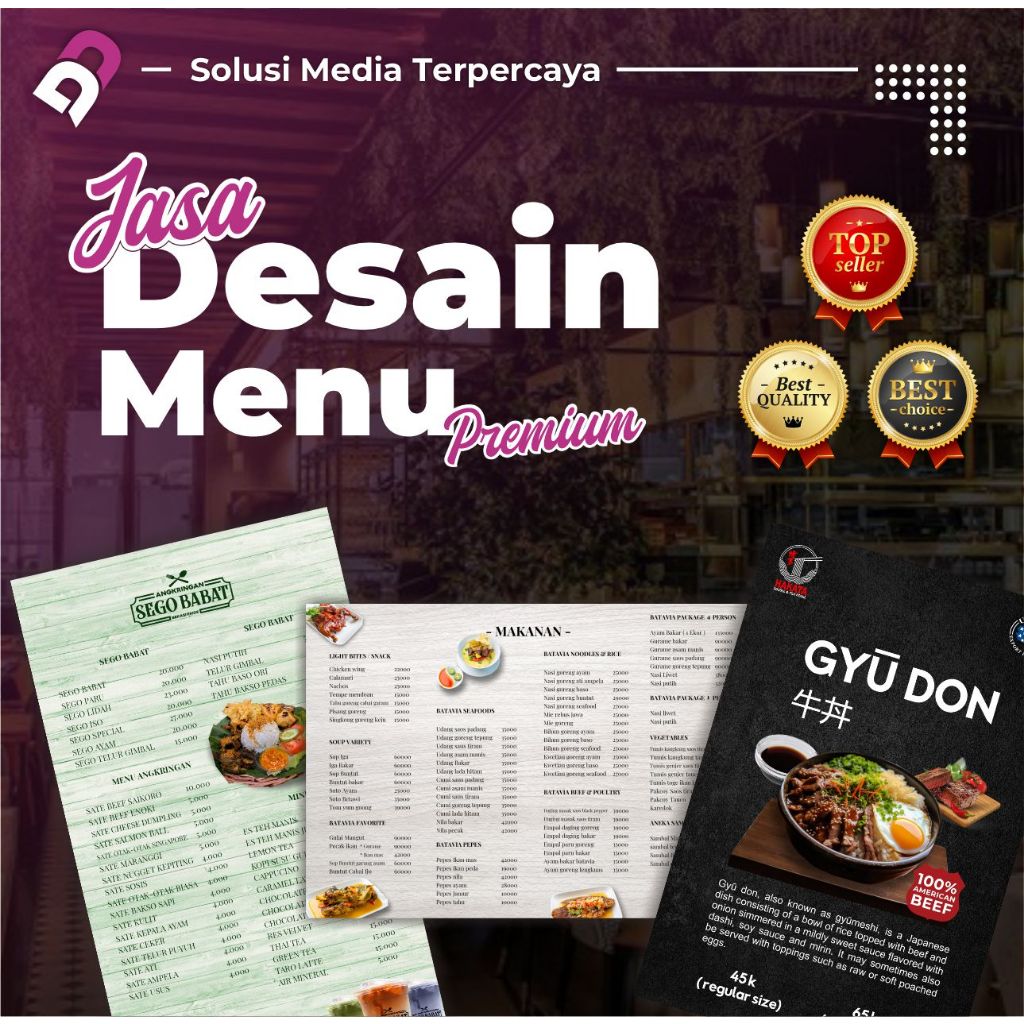 Jual JASA DESAIN MENU MAKANAN/KATALOG MURAH, KILAT SEHARI JADI | Shopee ...