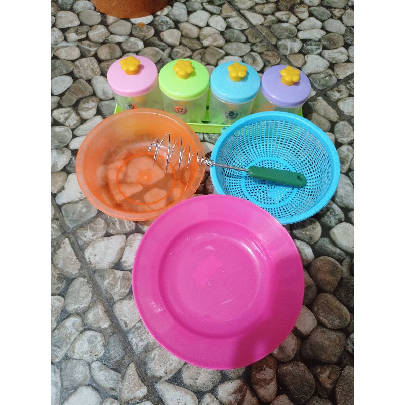 Jual Pelengkap mainan alat masak masakan mini anak paket set bumbu ...