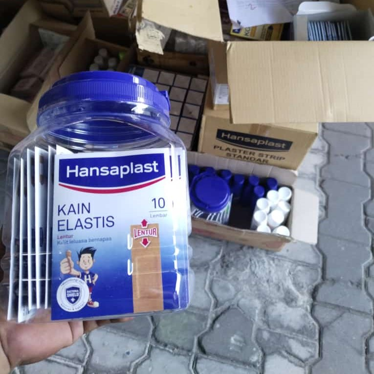 Jual Hansaplast Plester Elastis Standar Toples Isi 24 Amplop 10's ...