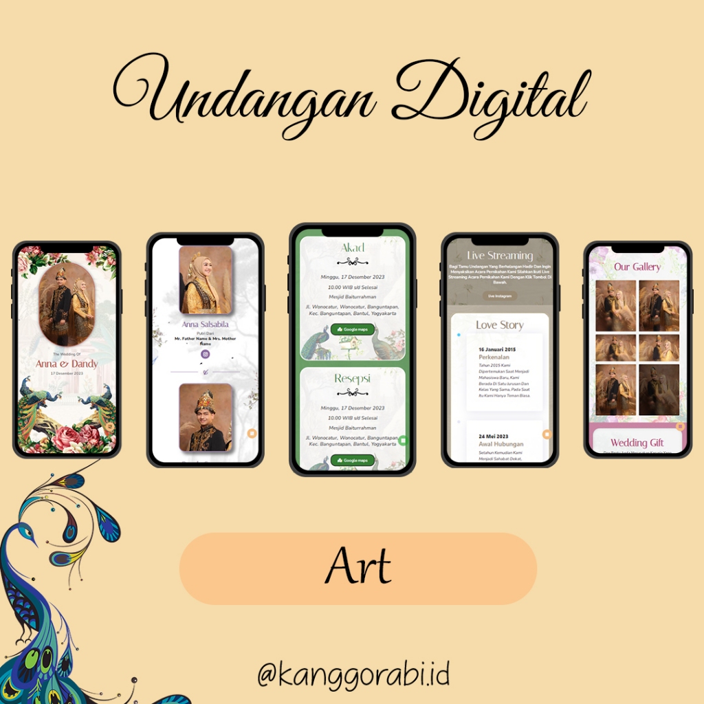 Jual Undangan Digital | Undangan Pernikahan | Undangan Web Pernikahan ...