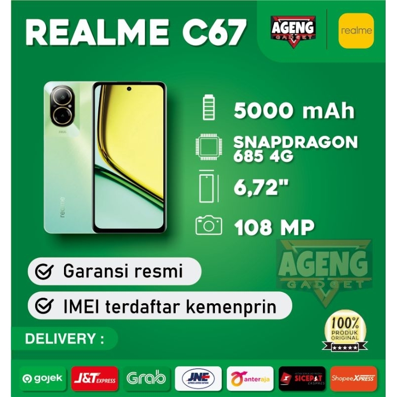 Jual Realme C67 4G 8/256 Garansi Resmi Realme 100% Original | Shopee Indonesia