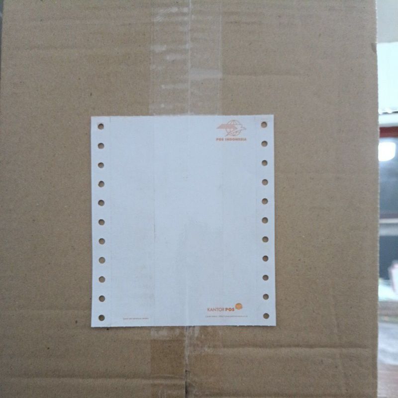 Jual Kertas Resi Posfin Agen Pos Indonesia Per Dus Continues form ...