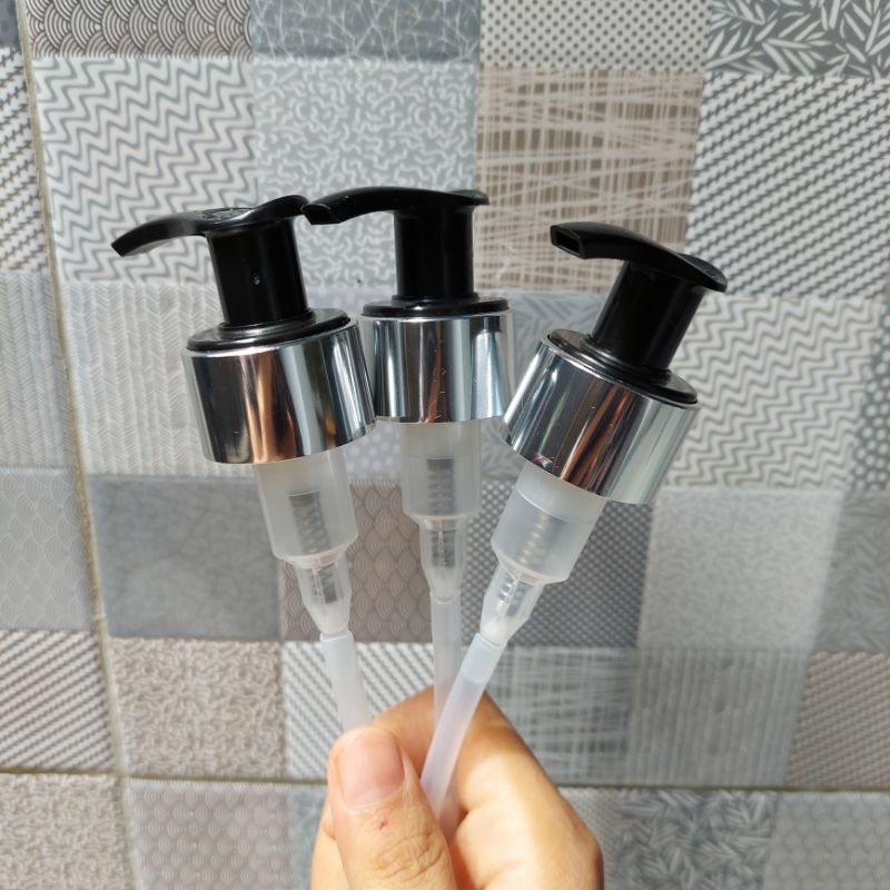 Jual TUTUP BOTOL PUMP HITAM SILVER POMPA BOTOL SABUN BOTOL LABOR BOTOL ...