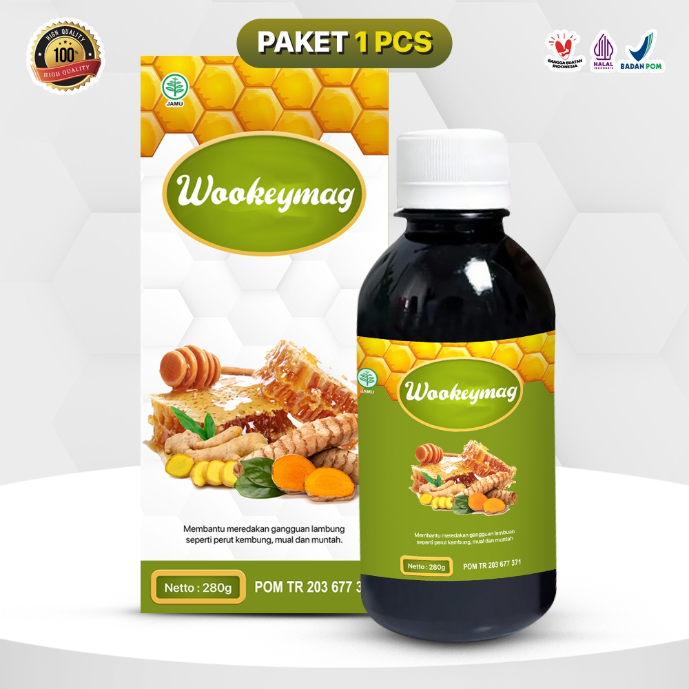 Jual Wookey Mag - Madu Obat Maag dan Asam Lambung BPOM Herbal Paket 1 ...