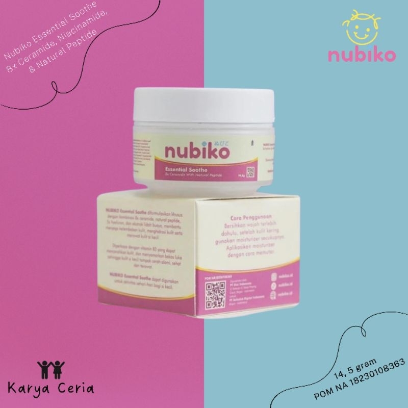 Jual Nubiko Essential Soothe Cream Moisturizer Pelembab Wajah Anak Ibu ...