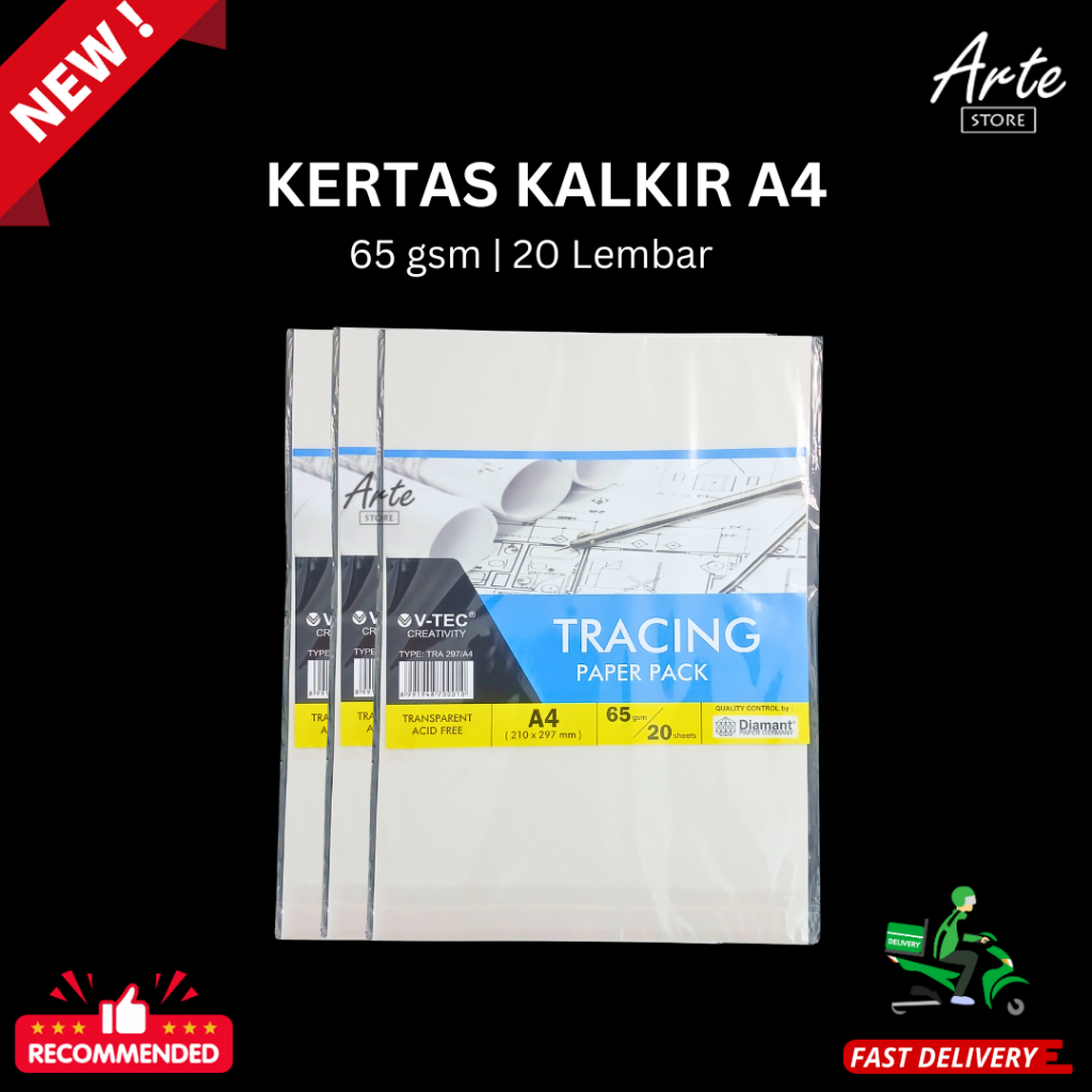 Jual Kertas Kalkir A4 - VTEC Tracing Paper | Shopee Indonesia