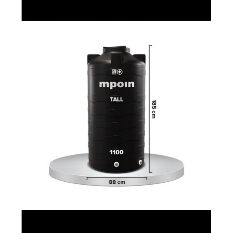 Jual Tangki Tandon Toren Air Water Turrent MPOIN Plus TALL Anti Lumut ...