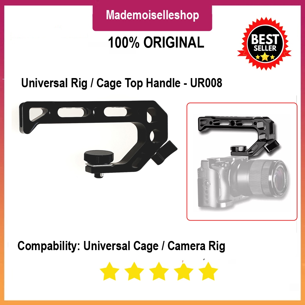 Jual Universal Camera Cage Handle UR008 - For Cage A6000 A7II A7III/M6 ...