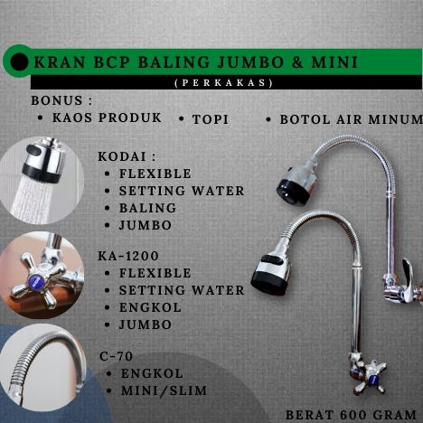 Jual JUAL KRAN ANGSA ENGKOL/ KRAN BCP FLEX JUMBO RUBBER TERBARU / KRAN ...