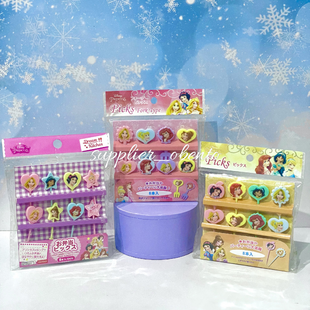 Jual [Seria] Princess Picks Food Pick - Tusukan Bento Buah Princess ...