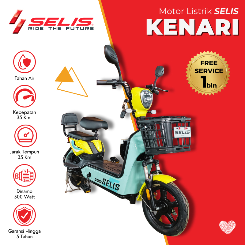 Jual SELIS - EMoped Sepeda Listrik Kenari | Shopee Indonesia