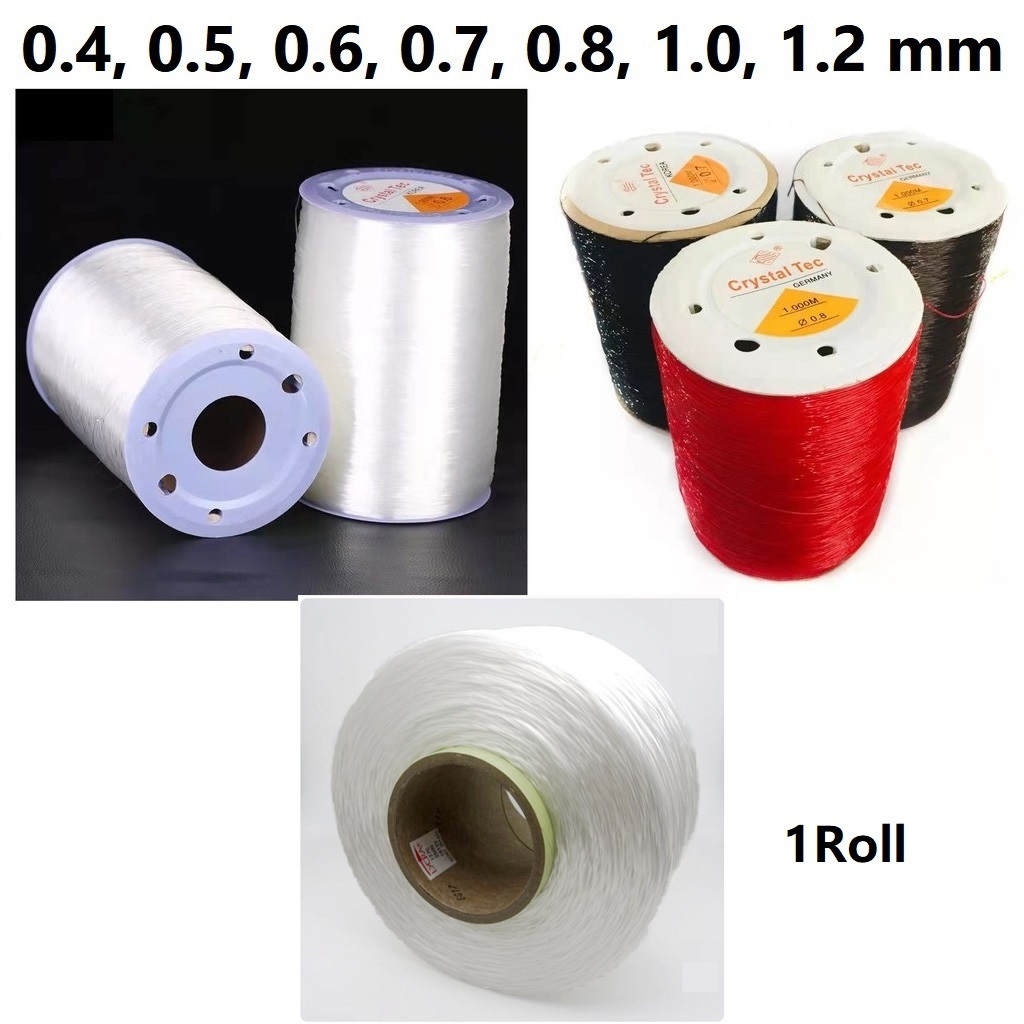 Jual Benang Senar Karet/Harga/1000-4500M/Roll Uk 0.5 - 1.2 | Shopee ...