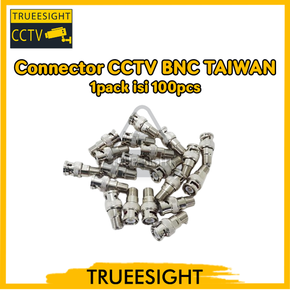 Jual Connector CCTV BNC TAIWAN 1pack isi 100pcs | Shopee Indonesia