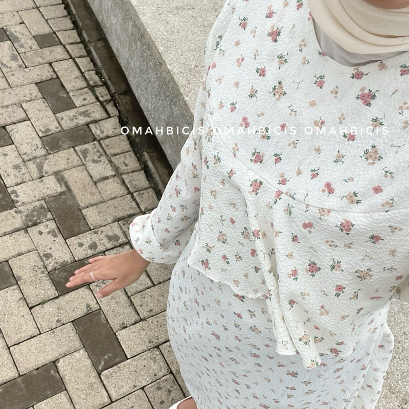 Jual Himari Dress korean vintage- Dress Korea- Dress crinkle - Dress ...