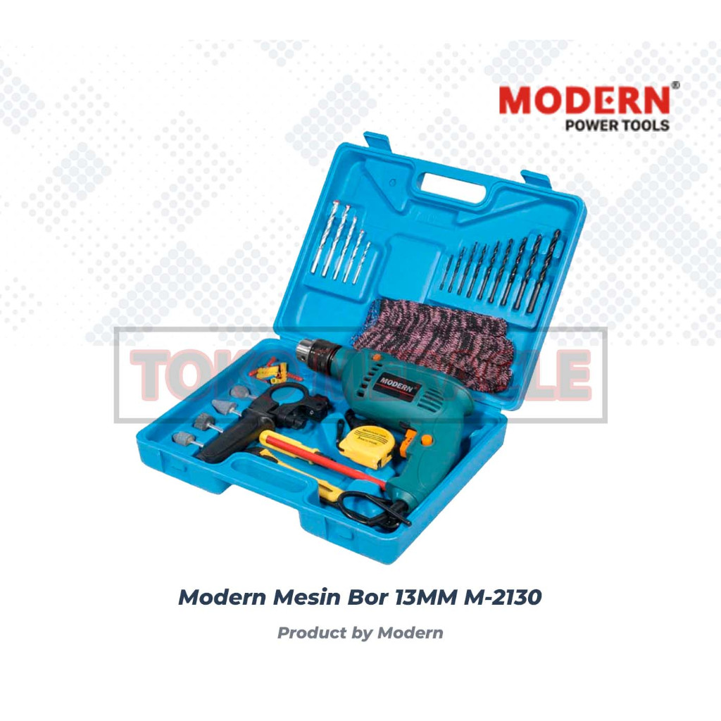 Jual Modern M-2130 Mesin Bor 13mm Set Koper M-2130 | Shopee Indonesia