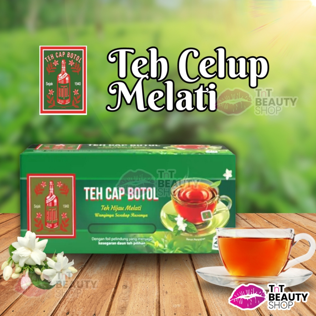 Jual Teh Celup Cap Botol Hijau Aroma Melati 25 Bags -Tea Bag | TnT ...