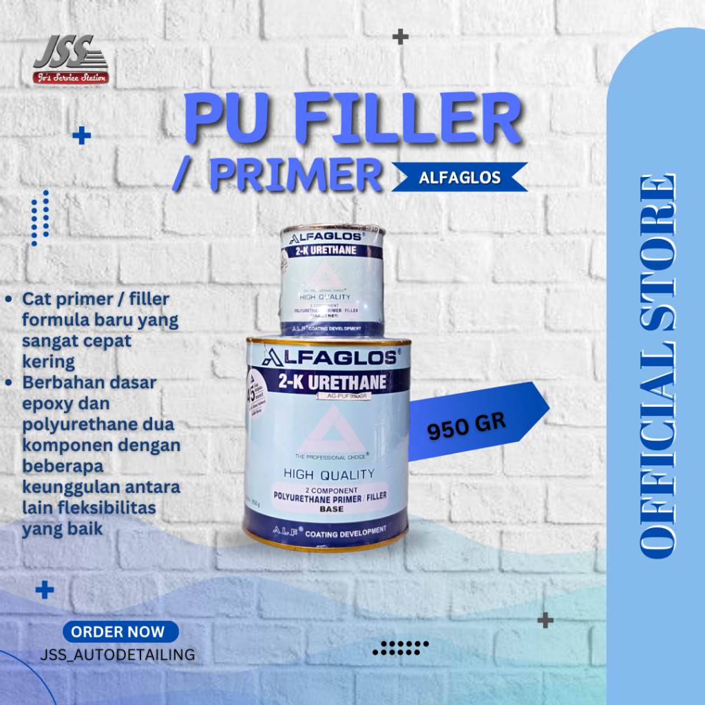 Jual PU ALFAGLOS POLYURETHANE FILLER + HARD SIZE 950 GR | Shopee Indonesia