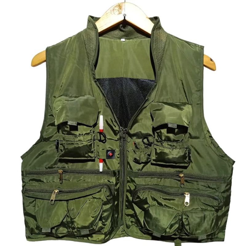 Jual Vest tactical multipocket size XL rompi mancing | Shopee Indonesia