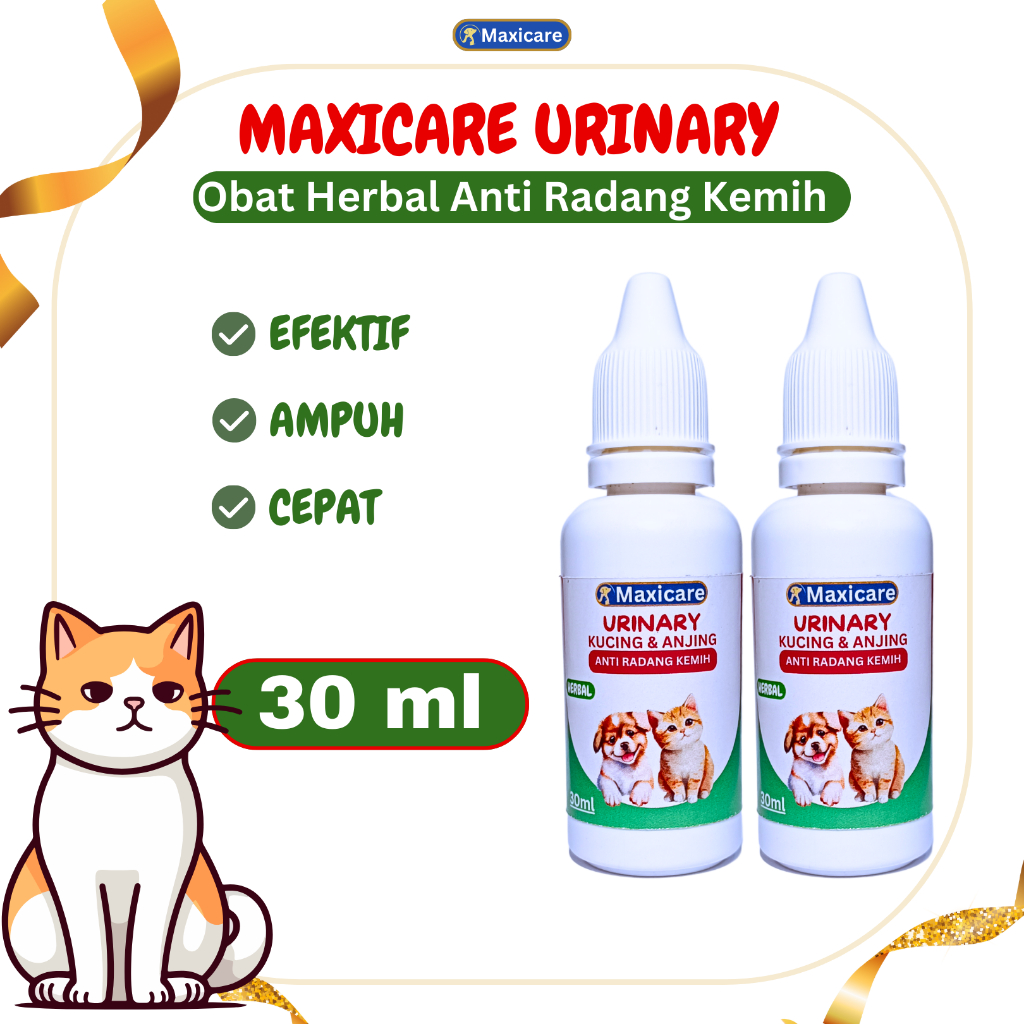 Jual URINARY Obat Infeksi Saluran Kencing Pada Kucing Susah Kencing ...