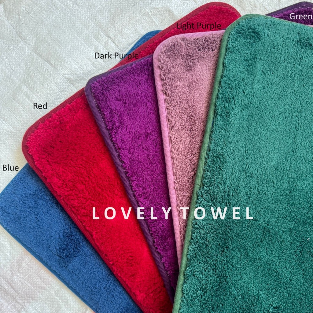 Jual Keset Microfiber Bulu Halus 40 x 60 cm Bawah Karet Antislip ...