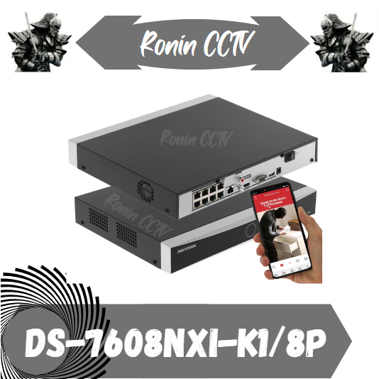 Jual HIKVISION NVR 8ch DS-7608NXI-K1/8P 8 independent PoE network ...