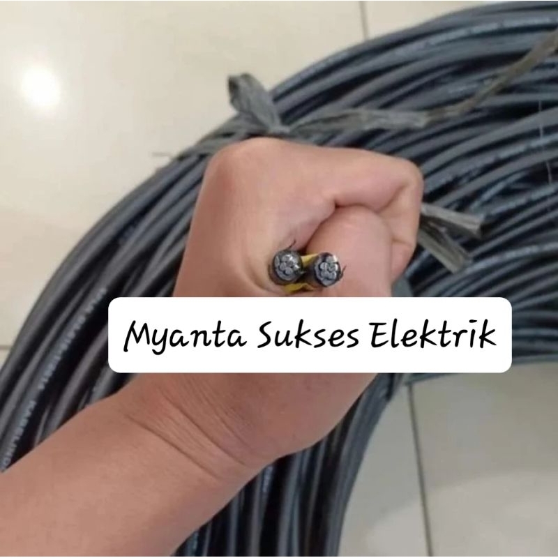 Jual Kabel Twist 2x10 2x10mm MERINDO Meteran / Eceran Tuis Twisted JTR ...