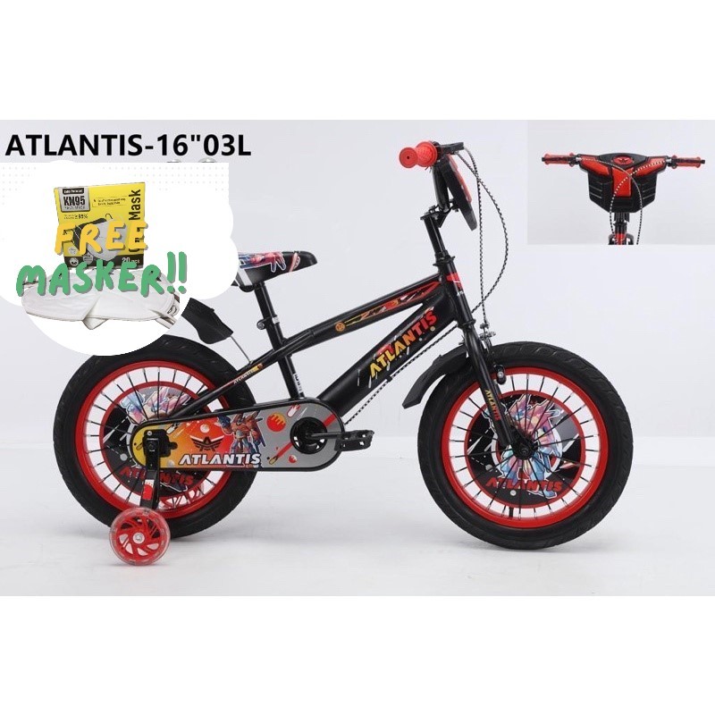 Jual Sepeda Anak Atlantis Fatbike BMX 4-7 Tahun 16 Inci x 2.5 Steel OPC ...