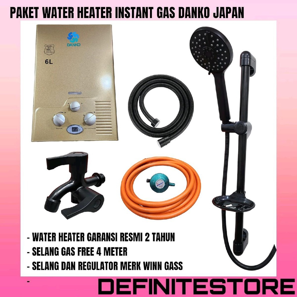 Jual Water Heater Gas Pemanas Air Danko Heating Pemanas Air Kamar Mandi Garansi 2 Tahun Resmi ...
