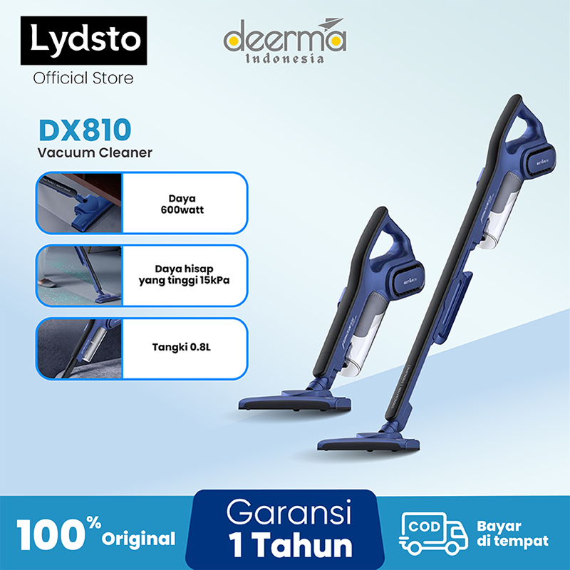 Jual Deerma dx810 Hand-held Portable Vacuum Cleaner /2-in-1 Kering ...
