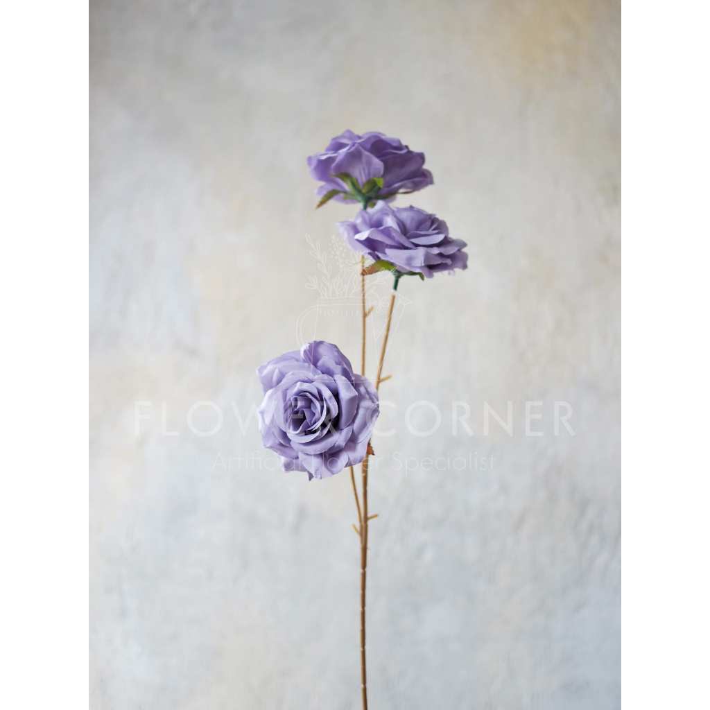 Jual Bunga Artificial Mawar Rose Mekar Spray Bold Color (B23214 ...