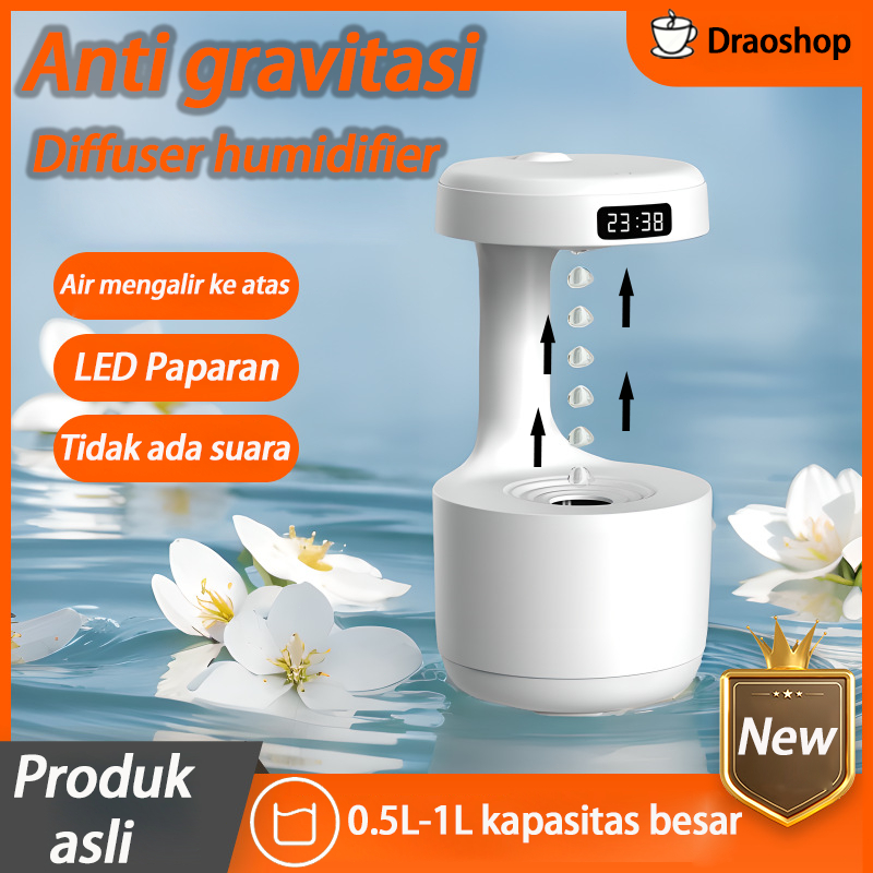 Jual Diffuser humidifier Teknologi hitam pelembab anti gravitasi ...