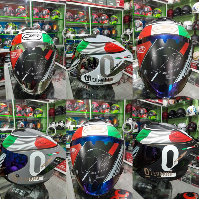 Jual helm js armor motif leopard | Shopee Indonesia