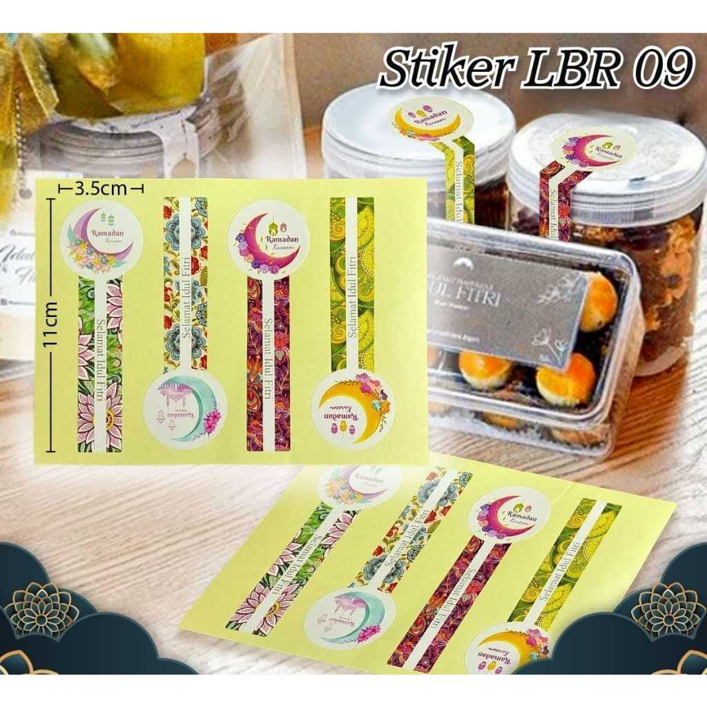Jual Stiker LBR 09| 10| Stiker Edisi Lebaran| Stiker Toples ( 1 Pack 50 ...