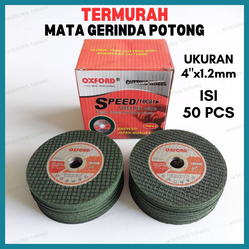 Jual [50 PCS] Batu Gerinda Gurinda 4" x 1.2mm Potong Besi Mata Gerinda ...